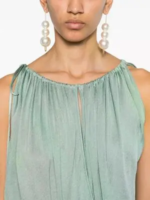 Blumarine Draped Maxi Dress