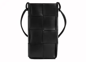 Bottega Veneta Mini Cassette Crossbody - Black