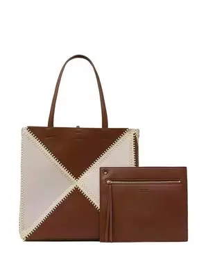 Nanushka Origami Tote - Brown
