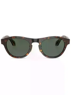 Giorgio Armani Round-frame Sunglasses - Brown