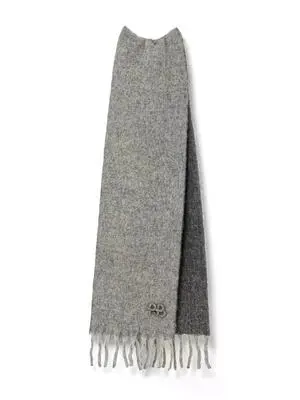 Ruslan Baginskiy Logo-embroidered Scarf - Grey