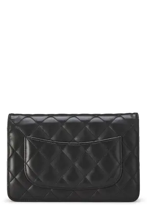 Chanel Calfskin Classic Quilted Wallet On Chain