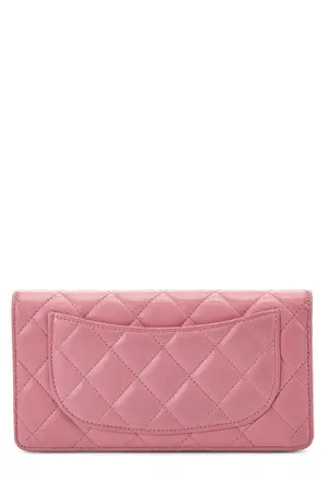Chanel Quilted Lambskin Classic Long Yen Wallet