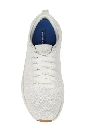 Dr. Scholl'S Feel Support Knit Lace-up Sneakers - White