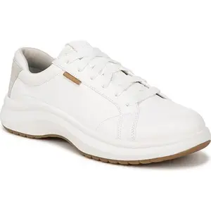 Dr. Scholl'S Leather Sneakers With Plantar Fasciitis Technology - White