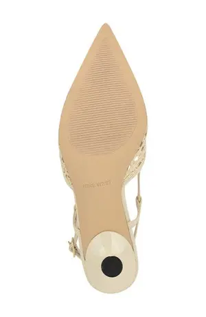 Nine West Railen Pointed Toe Slingback Pumps - Ivory