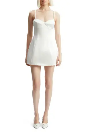 White Satin Slip Dresses