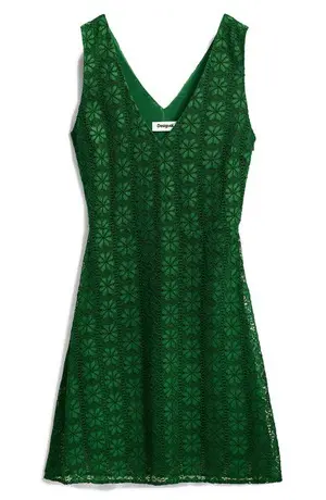 Desigual Floral Lace Mini Dress