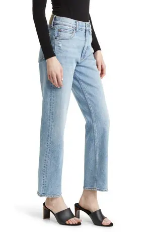 Rag & Bone Harlow Mid-rise Straight-leg Jeans - Lou1