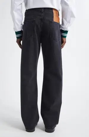 Jacquemus Le De-nîmes Droit Straight Leg Jeans - Black