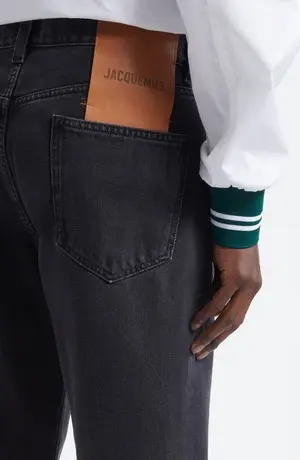 Jacquemus Le De-nîmes Droit Straight Leg Jeans - Black