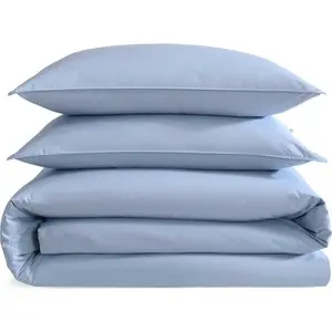 Calvin Klein Washed Percale Duvet Cover & Sham Set - Chambray Blue