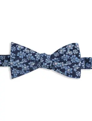 SYNRGY BY DXL Floral Bow Tie - Blue
