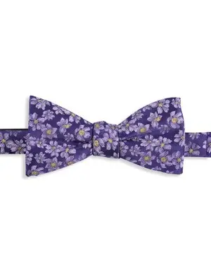 SYNRGY BY DXL Floral Bow Tie - Purple
