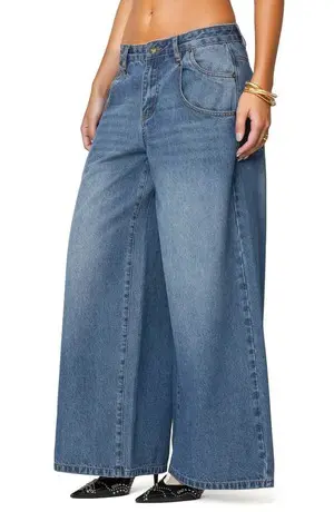 EDIKTED Jayden Low-rise Wide-leg Jeans