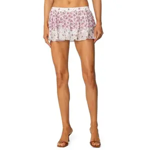 EDIKTED Florah Floral Miniskirt