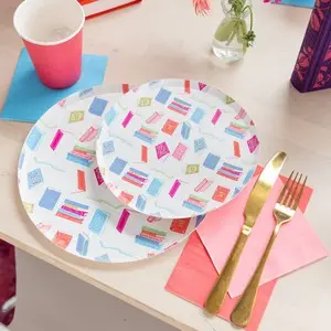 JOLLITY & CO Book Club Dessert Plates