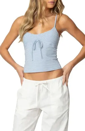 EDIKTED Tova Stripe Camisole - Light-blue