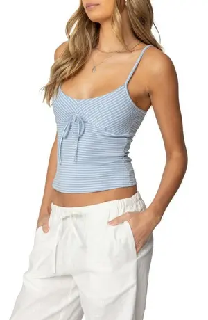 EDIKTED Tova Stripe Camisole - Light-blue