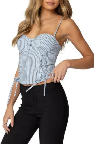EDIKTED Louis Pinstripe Camisole
