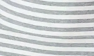 EDIKTED Stripe Backless Halterneck Mini Dress - Gray