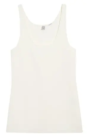 TOTEME Compact Knit Tank - White