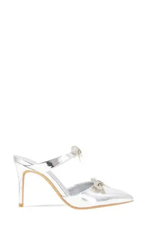 Bcbgmaxazria Bardia Pointed Toe Mule - Silver