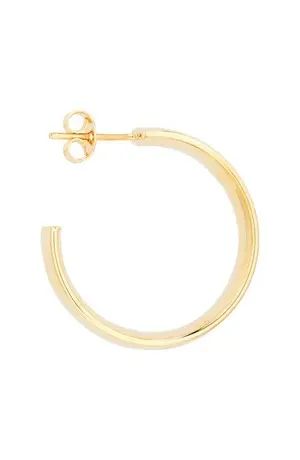 Lana Jewelry 14k Gold Curved Hoop Earrings