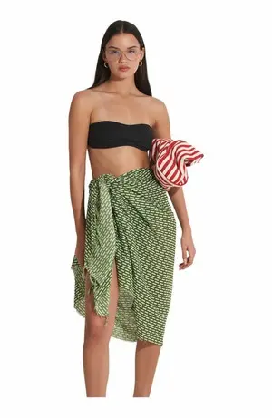 GOTTEX BEACH LIFE Tetris Swim Cover Up Sarong - Multi/grn