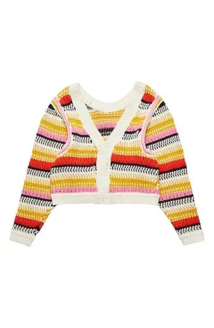 Deluc Déluc. Ponte Stripe Reversible Cardigan