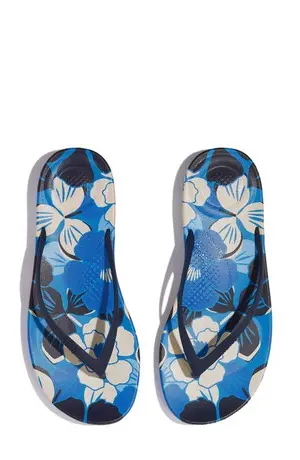 Fitflop Iqushion™ Flowerz Flip Flop - Bondi Blue Mix
