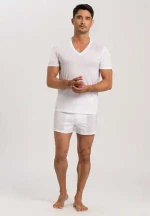 Hanro Cotton Sporty V-neck Cotton T-shirt