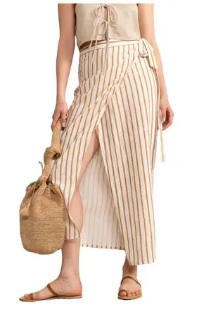 BEACH LIFE BY GOTTEX Resort Wrap Swim Cover Up Skirt - Multi/must