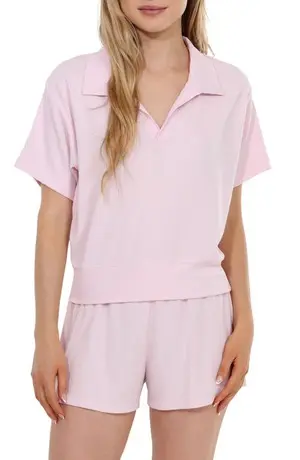 Honeydew Intimates Coffee Club Waffle Knit Short Pajamas - Strawberry