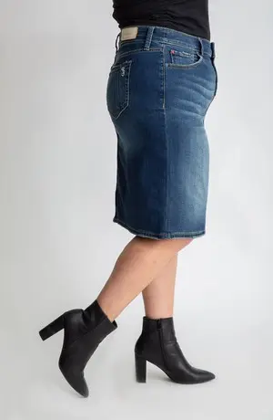 SLINK JEANS Denim Pencil Skirt