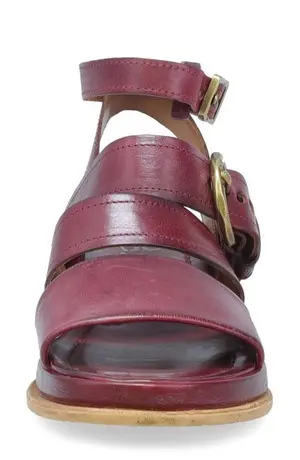 A.S.98 Stiles Ankle Strap Sandal - Ruby