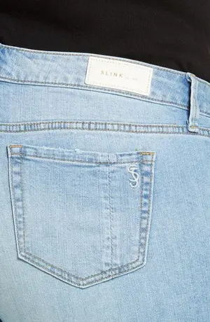 SLINK JEANS Distressed Crop Boyfriend Jeans