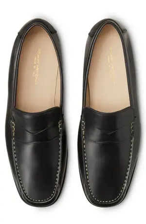 STUART WEITZMAN Brady Penny Loafer - Black