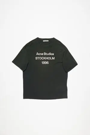 Acne Studios Relaxed Fit Logo T-shirt - Faded Black