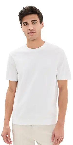 Theory Light Bilen Knit Soris Tee - White