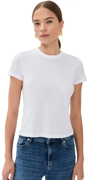 FRAME The Baby Tee - White