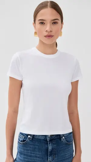 FRAME The Baby Tee - White