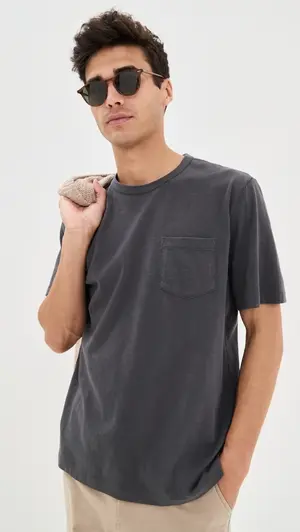 Faherty Brand Sunwashed Pocket Tee