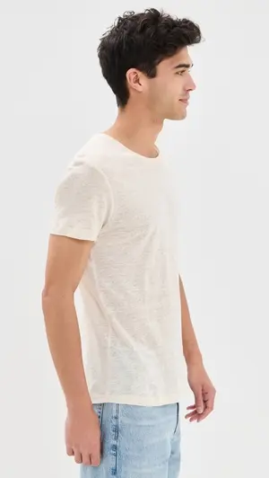 Orlebar Brown Ob-t Linen Tee - Latte