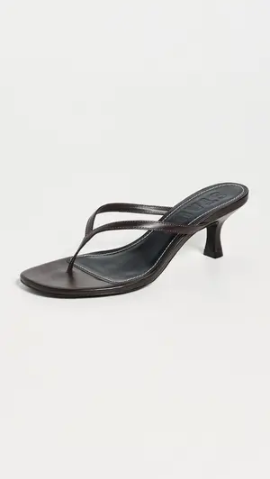 Staud Freja Kitten Heel Thong Sandals
