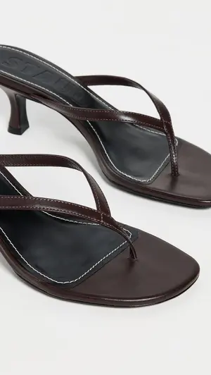 Staud Freja Kitten Heel Thong Sandals