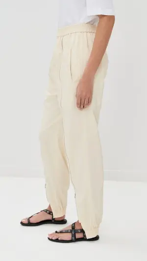 Tibi Nylon Zipper Joggers