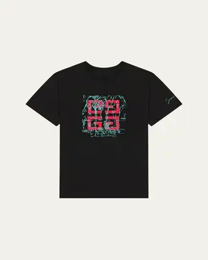 Givenchy Men's 4G Jersey T-Shirt - Black