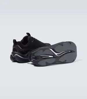 Hoka One One Elevon X Leather-trimmed Sneakers - Black