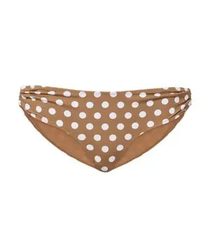 Marysia Coronada Polka-dot Bikini Bottom - Brown